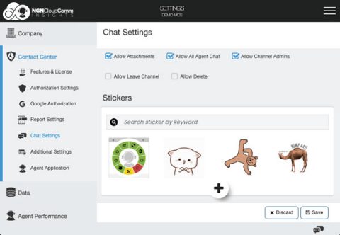 Contact Center Employee Chat